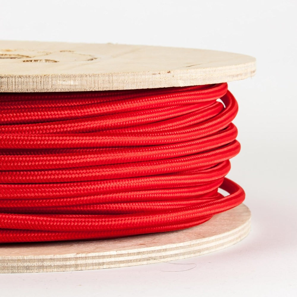 3 Core Coloured Textile Cord | 3 Core Fabric Covered Flex – MinistryofLight